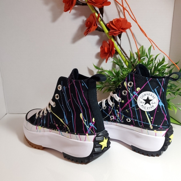 Converse | Shoes | Converse Run Star Hike Hi Splatter Paint | Poshmark